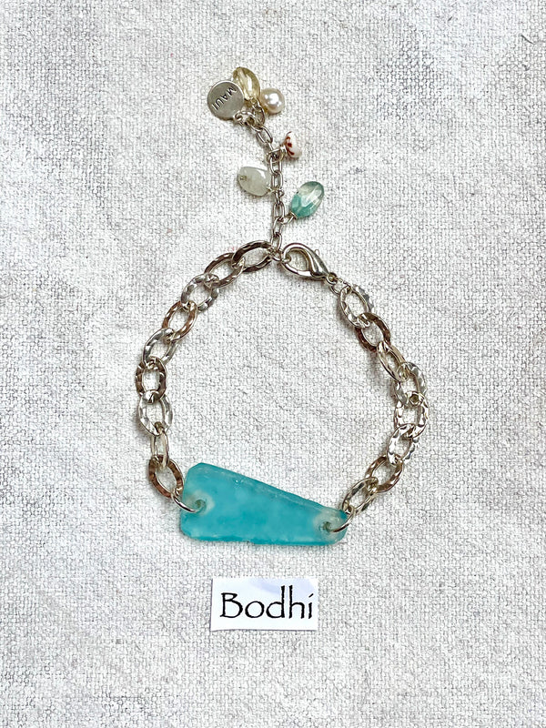 Bodhi | Sea Glass Silver Charm Bracelet – Curtis Wilson Cost Gallery